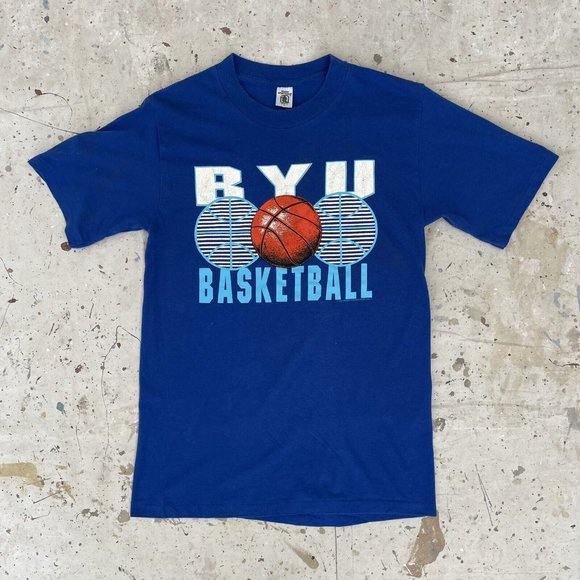 Desert Sportswear | Shirts | Vintage 98s Byu Basketball Graphic Single ...